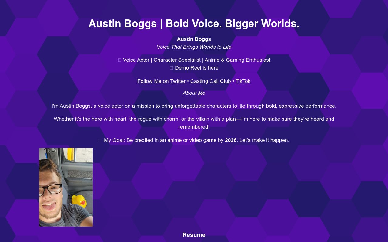 Austin Boggs | Bold Voice. Bigger Worlds.